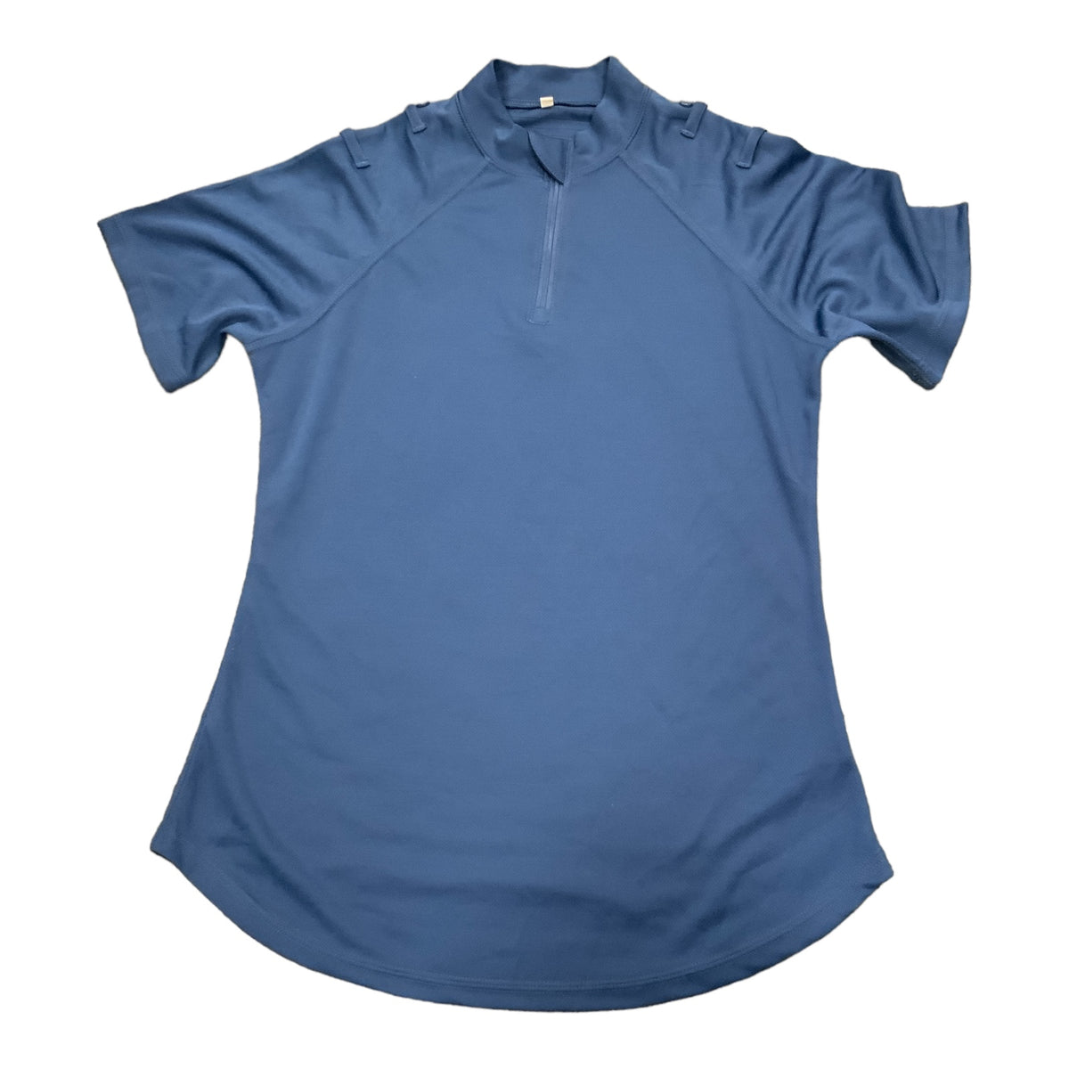 Wicking Top Female Blue Shirt Short Sleeve Epaulette Loops WKS62FA ...