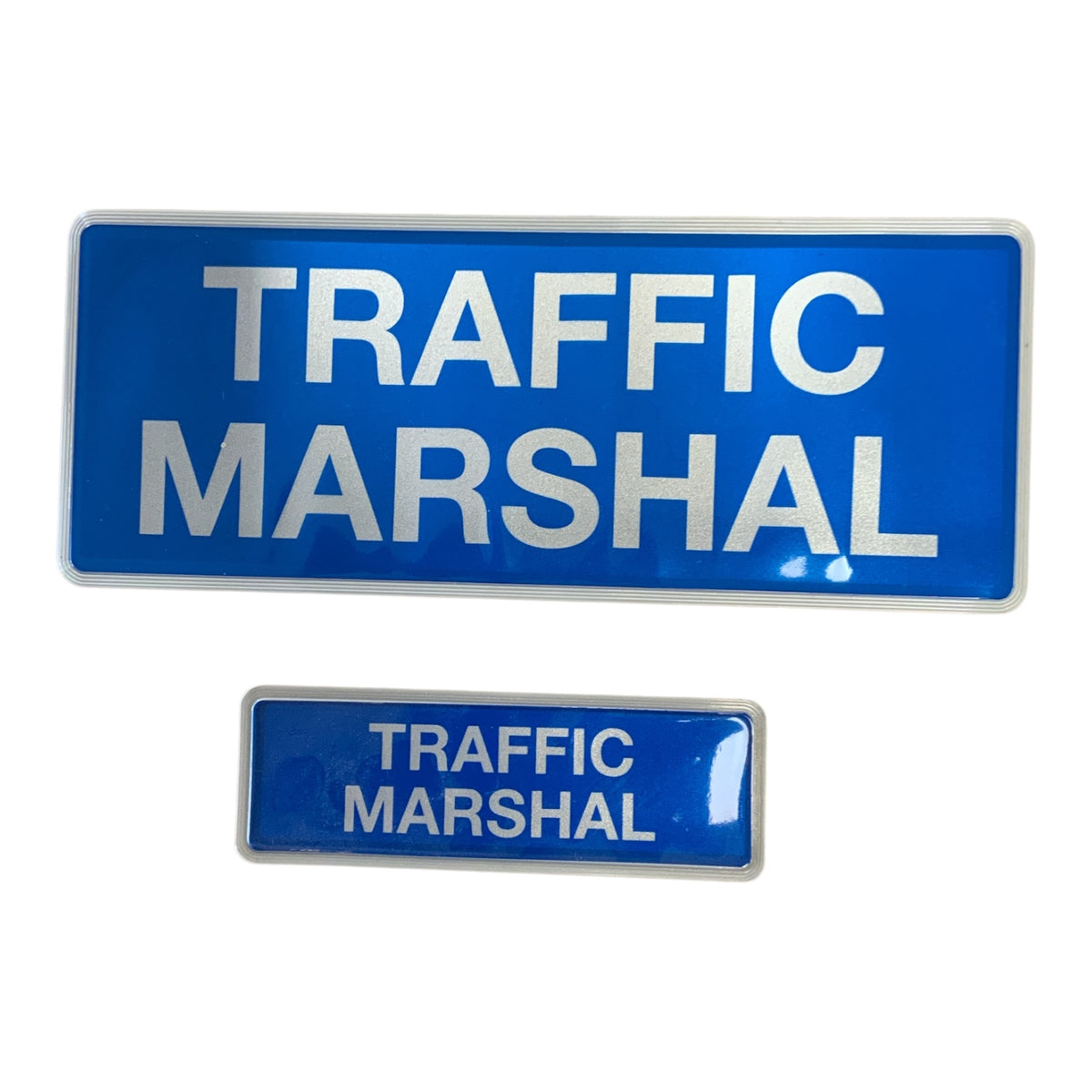 Traffic Marshall Encapsulated Reflective Badge Sew On BDG-CAP-TRAMAR ...