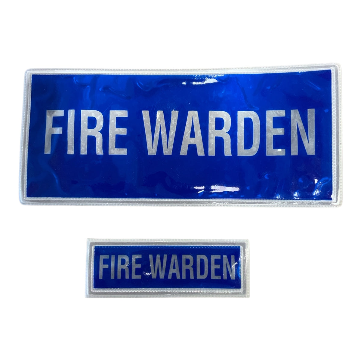 Fire Warden Encapsulated Reflective Badges Sew On BDG-CAP-FWAR — One ...