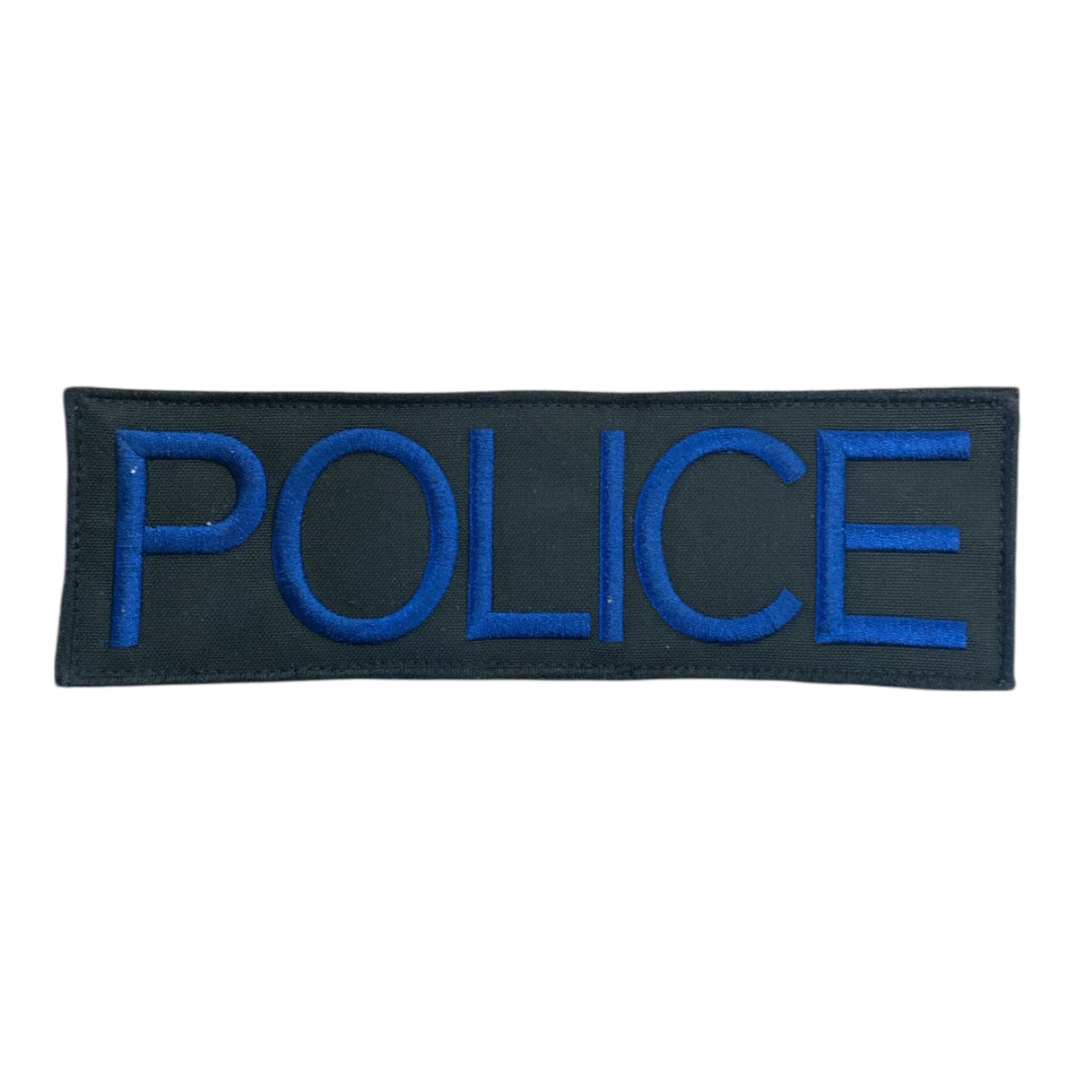 Police Branded POLICE Badge Black with Blue Lettering Hook & Loop Fast ...