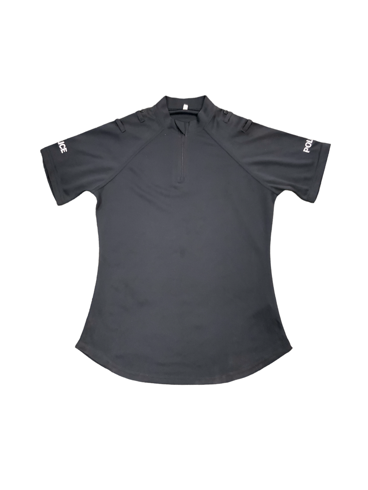 Female Black Police Branded Short Sleeve Wicking Shirt Top WKS17FA ...