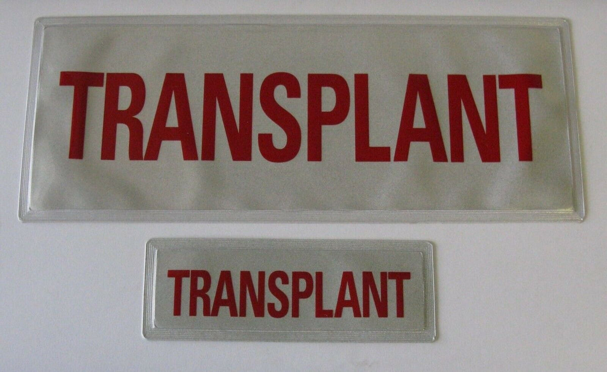 Encapsulated Reflective Transplant Badge Set Sew On — One Stop Cop Shop