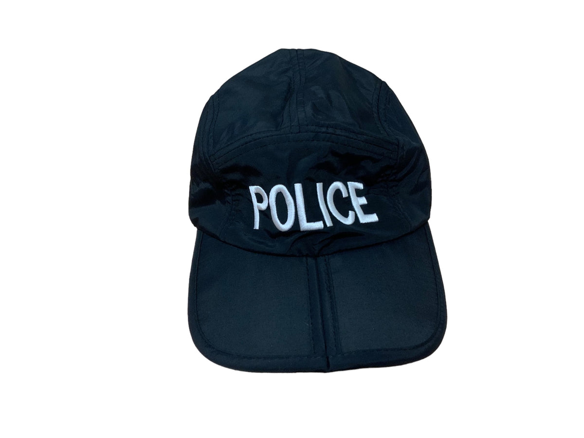 Genuine Black Folding Police Baseball Cap Style 1 — One Stop Cop Shop