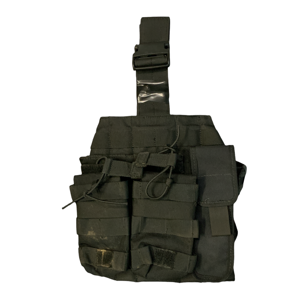 Molle Leg Panel Tactical Black With Magazine & Restraints Pouch MILTEC ...