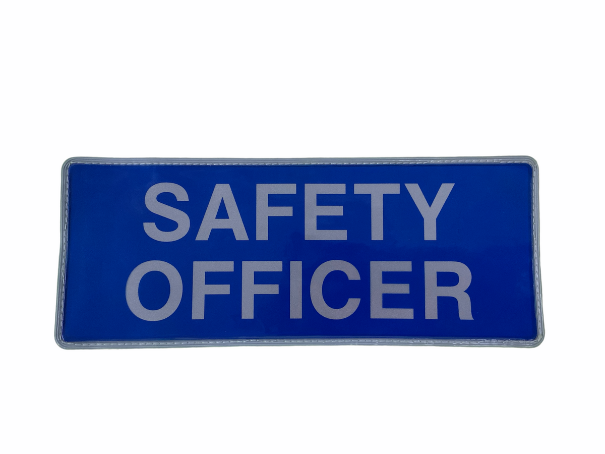 Encapsulated Reflective Safety Officer Badge Hook And Loop Backing ...