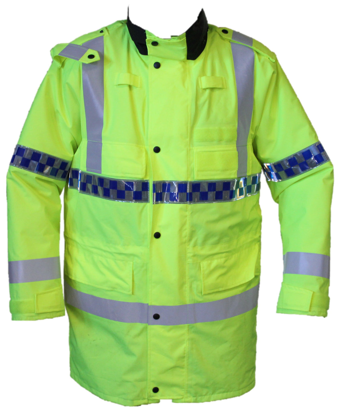 Hi Vis Jacket Waterproof Rain Coat Security Events Traffic Dog Handler ...