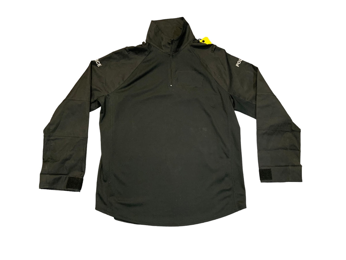 Male Black Police UBACS Wicking Top - Long Sleeve — One Stop Cop Shop