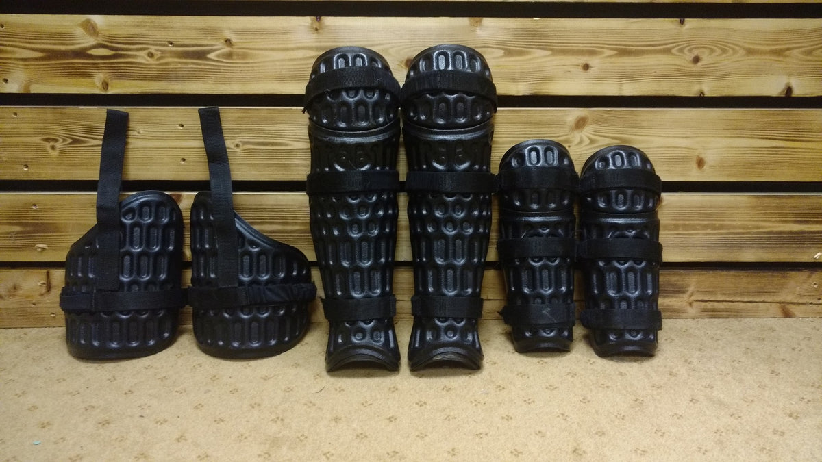 Riot Gear Set Forearm, Thigh, Shin And Guards Paintballing Airsoft S05 ...