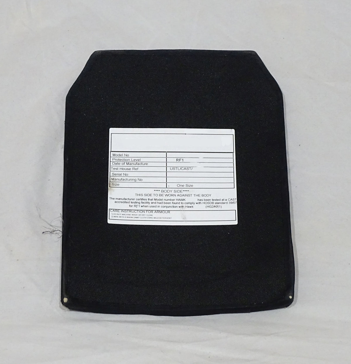 Cooneen Hawk RF1 Ballistic Plate Small Stab Vest Upgrade NIJ L3 SAPI Y ...